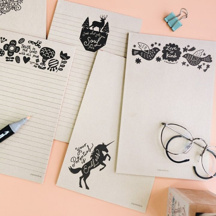 Papemelroti Affirmation Writing Pad | Notepad Memo | Stationery ...