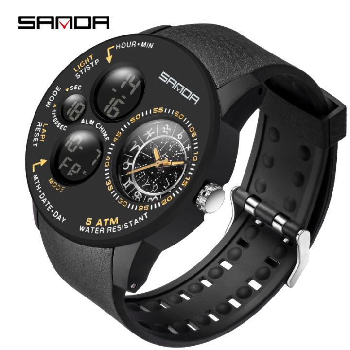 Sanda นาฬิกากีฬาลำลอง,นาฬิกากลุ่มดาวกันน้ำสุดเท่ห์6036-6 | Lazada.co.th