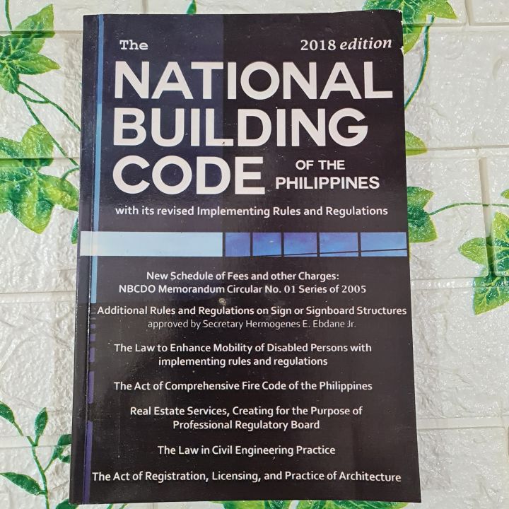 The National Building Code of the Philippines 2018 edition | Lazada PH