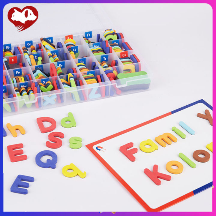 104pcs/208pcs Magnetic Alphabet Letters Kit Alphabet Magnets With ...