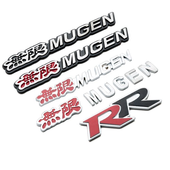 NEW Honda 3D aluminum Mugen Fd Mugen RR TypeR logo Chrome logo rear ...