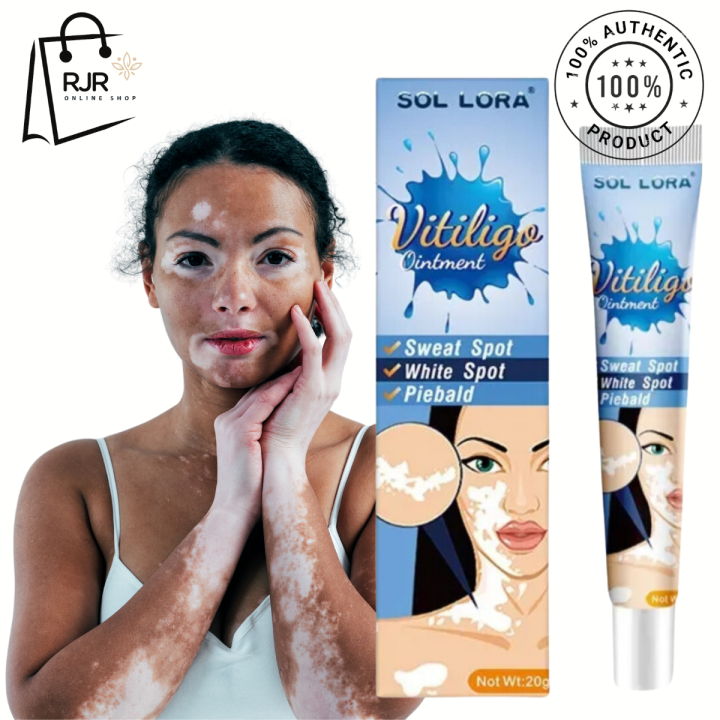 ORIGINAL SOL LORA Vitiligo Ointment 20g | Herbal Extract Skin Treatment for Sweat Spots, White ...