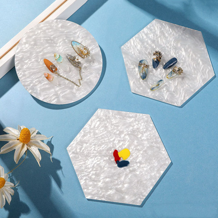 BAIXL Hexagon DIY Gel Polish Color Mixing Nail Art Tools Foundation ...