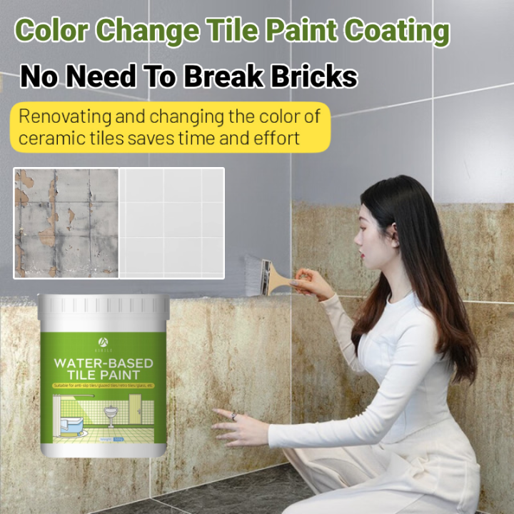 Water-Based Ceramic Tile Paint Coating Waterproof Wear-Resistant Color ...