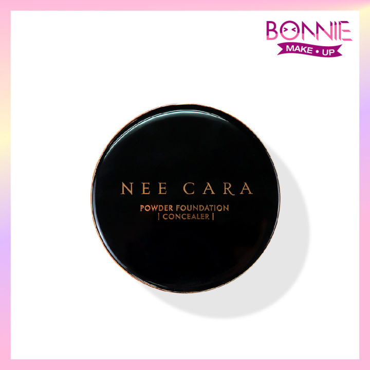 นีคาร่า แป้งพัฟ แป้งผสมรองพื้น แป้ง พัฟ แป้งตลับ N604 NEE CARA POWDER ...