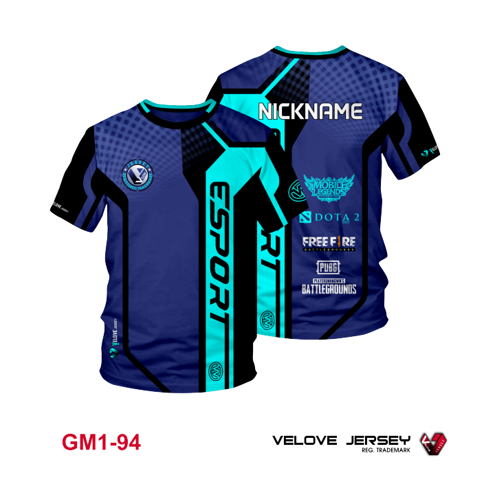 Baju Game / Jersey Gaming Terbaru Printing Digital Esport gratis custom ...