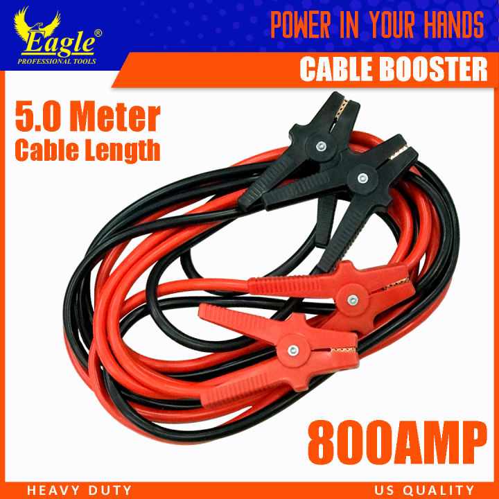 Eagle Professional Tools Cable Booster Cable Jump Leads 800 AMPS ...