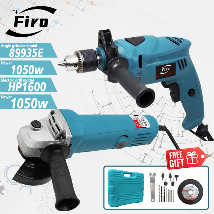 2IN1 Electric Impact Drill and Angle Grinder Set With Hard Case And ...
