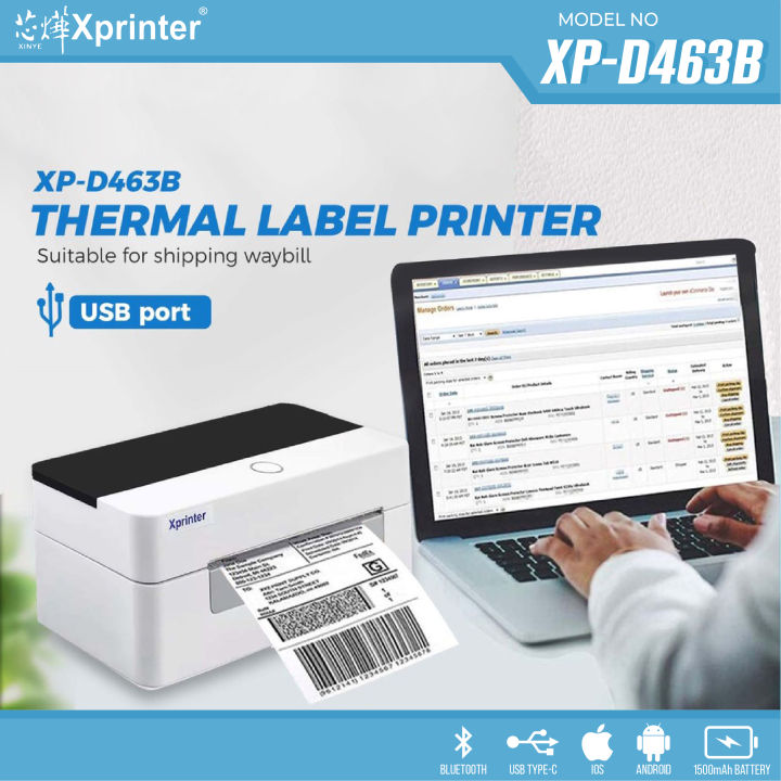 Xprinter XP-D463B Thermal Label Printer | Lazada PH