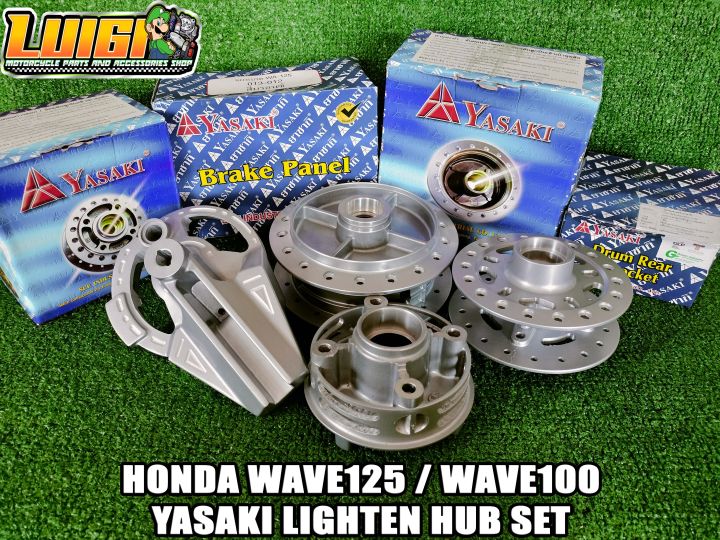 YASAKI HONDA WAVE 125 / WAVE 100 LIGHTEN HUB SET SILVER | Lazada PH
