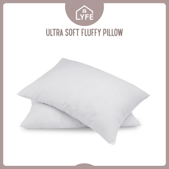 100% Premium Hotel Quality Polyester Ultra Soft Fluffy Pillow | Lazada