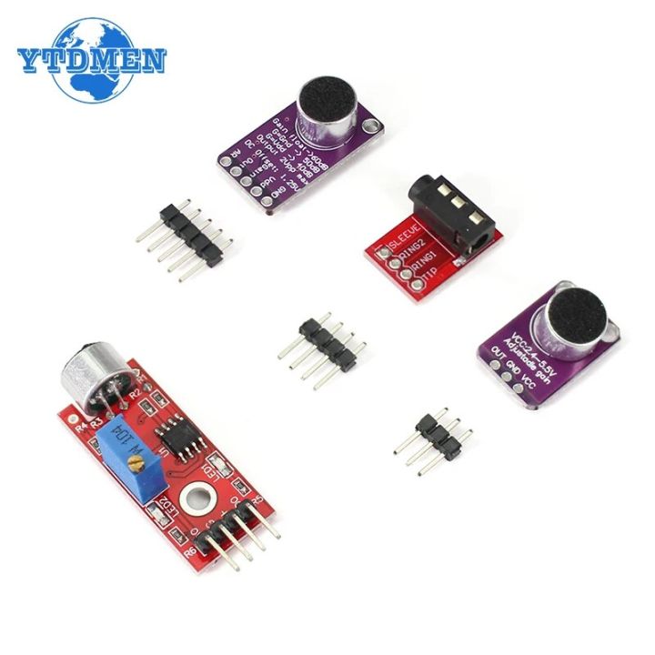 Max9814 Gy-Max4466 Ky-037 Electret Microphone Amplifier Board Sound ...