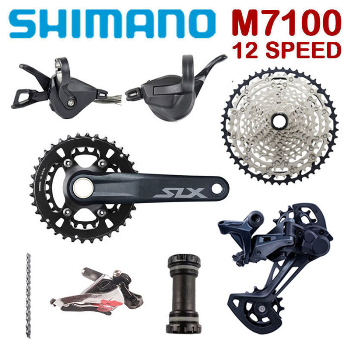SHIMANO SLX M7100 Groupset 2x12 Speed MTB Moutain Bike M7100 Crankset ...