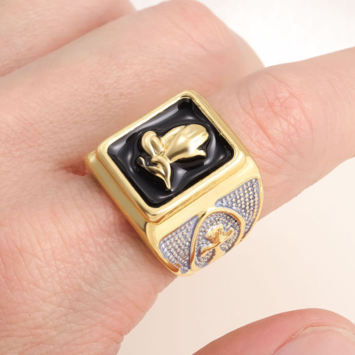 Punk Men's Silver Stainless Steel Religious Praying Hands Prayer Ring ...