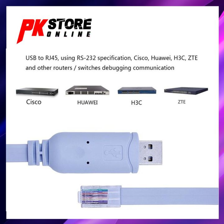 USB CONSOLE CABLE USB TO RJ45 CONSOLE FOR WINDOW/VISTA/LINUX (1.8M ...
