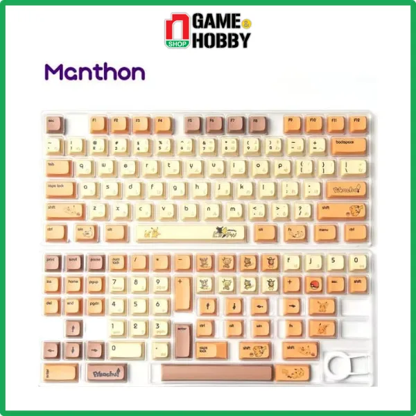 BỘ KEYCAP BÀN PHÍM CƠ MANTHON POKEMON PIKACHU | Lazada.vn