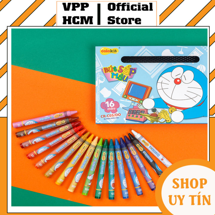 Bút sáp màu CR-C05/DO 16 màu Thiên Long | Lazada.vn