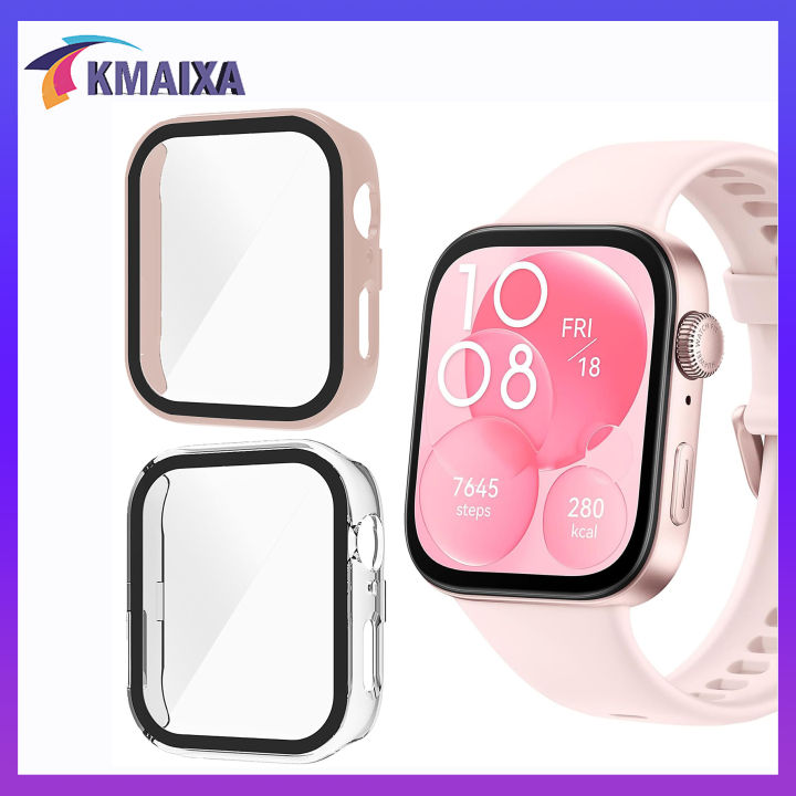 Casing Huawei Watch Fit 3 penutup Bumper dengan pelindung kaca ...