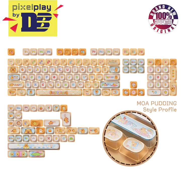 Akko Capybara Pudding Keycap Set MOA Profile 140 Keys | Lazada PH
