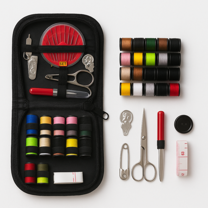 YIA 27 Sewing Kit Set with Scissors, Thread, Pins, Needles & Storage ...
