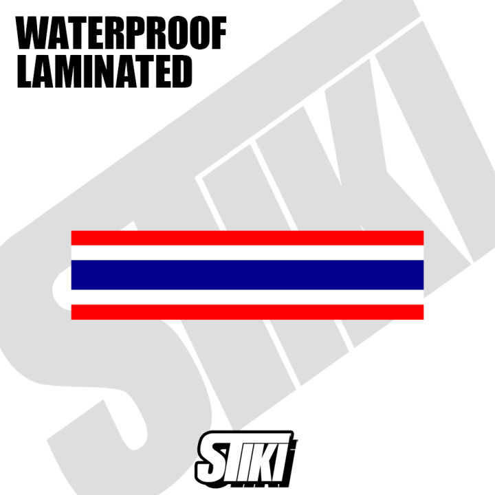 THAI FLAG Vinyl Sticker WATERPROOF LAMINATED | Lazada PH