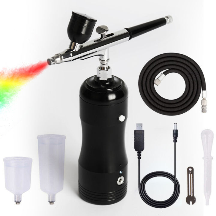 Spray gun kit with compressor Portable rope spray gun kit rechargeable ...