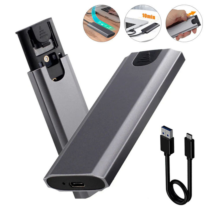 M.2 to USB Type C 3.1 external SSD adapter 10gbps NVMenillkin dual ...