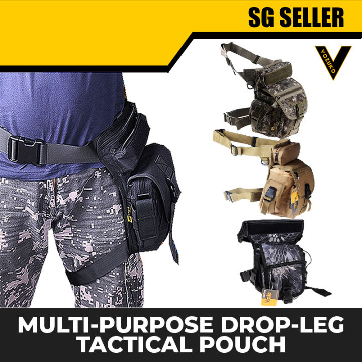 SG Seller VOZUKO Multi-purpose Tactical Drop Leg Bag Tool Fanny Thigh ...