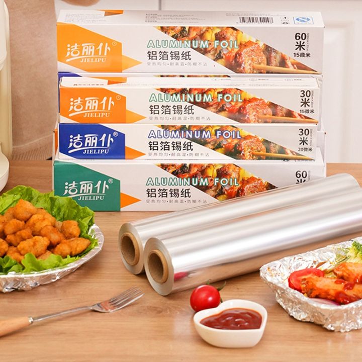 Aluminum Foil Kitchen Jumbo Thick Roll 12" x 300 Meters Food Grade Foil ...