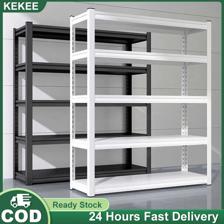 KEKEE Adjustable Metal Boltless Rack Shelf Rak Besi Serbaguna ...