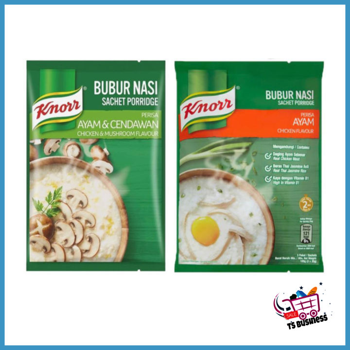 Knorr Bubur Nasi (Sachet Porridge) 3X35g bubur nasi ayam & ayam ...