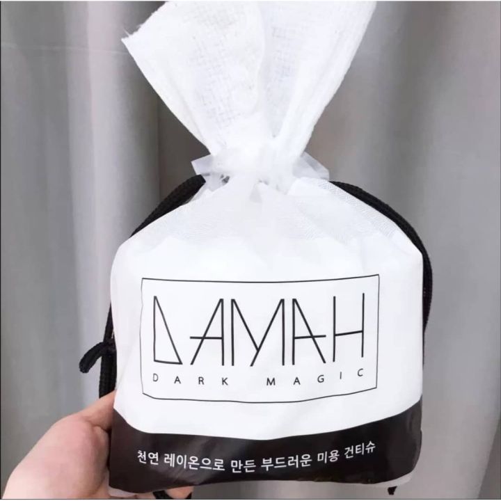 DAMAH Dark Magic Roll Classic Disposable Facial Towel Face Tissue Korea ...