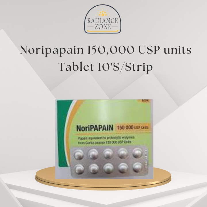 Noripapain 150,000 USP units Tablet 10'S/Strip | Lazada