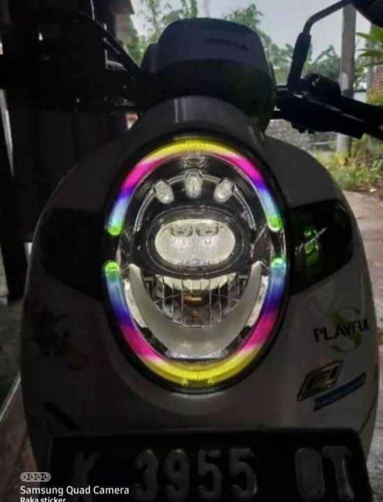 Stiker Alis Scoopy RGB Pelangi - RGB /Sticker murah/sticker Variasi ...