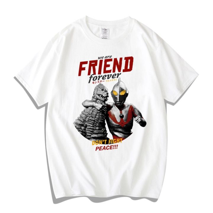 [HOT] Spoof Ultraman Monster Fun 100% Cotton T-Shirt พิมพ์แขนสั้น ...