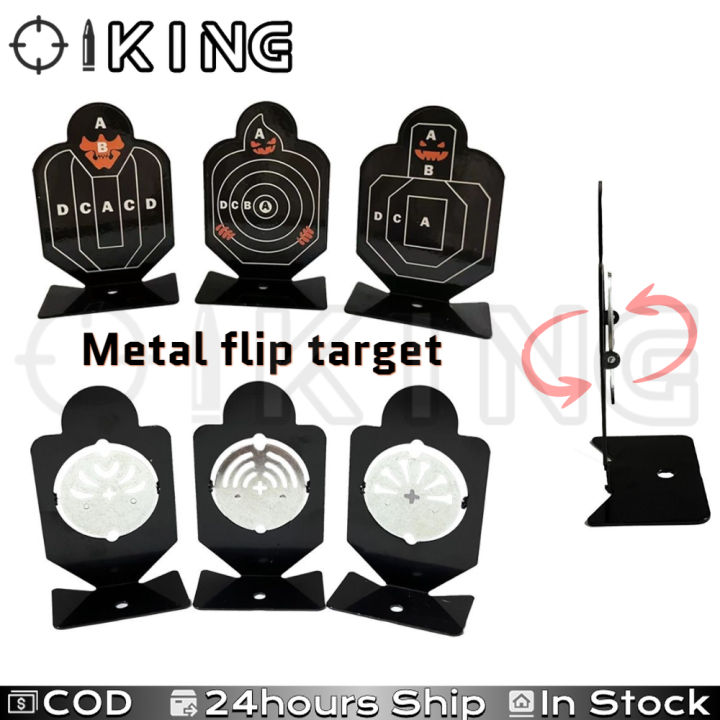 Oiking Metal Filp Target Shooting Practice Target CS Stainless Steel ...