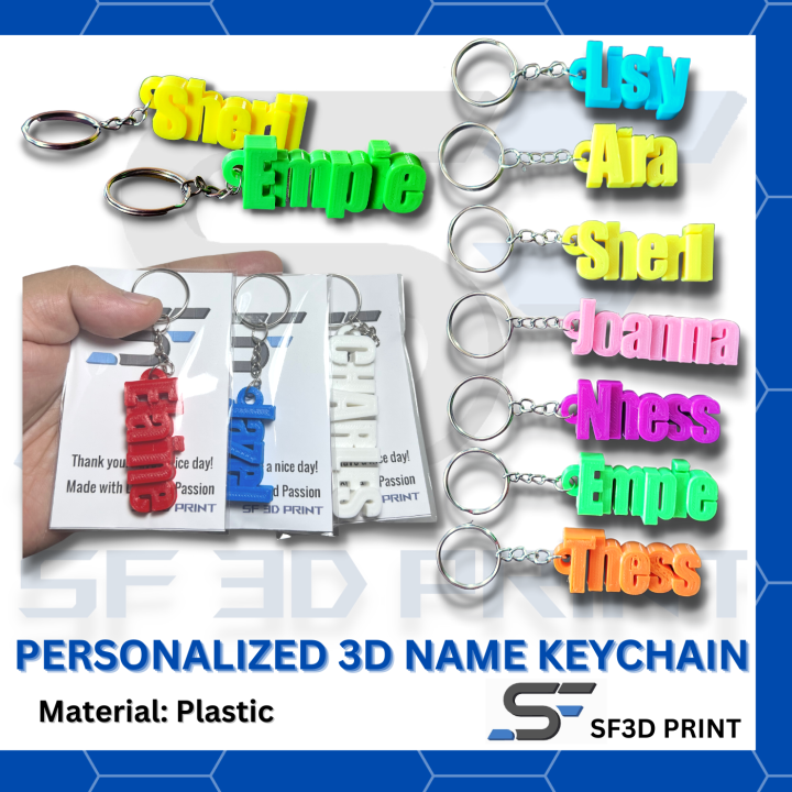 Personalized 3D Name Keychain (3D Printed) | Lazada PH Personalized 3D Name Keychain (3D Printed) | Lazada PH