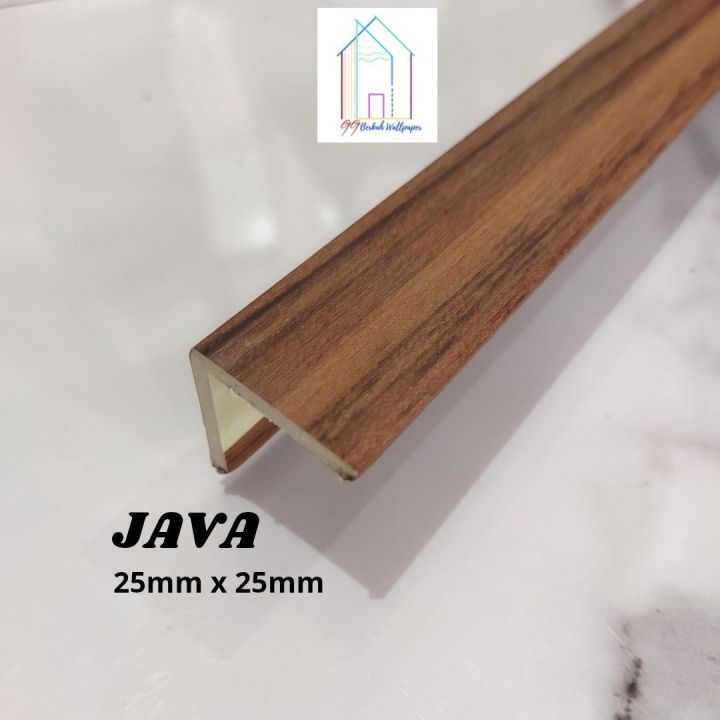 AKSESORIES WPC WOOD PANEL | LIST SUDUT WPC PANJANG 1,2 METER dan 2,4 ...