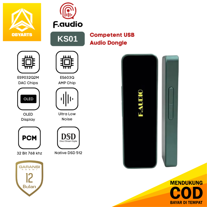 F.Audio KS01 ES9308Q2M ES9603Q AMP Portable USB Type C / Lighning DAC ...