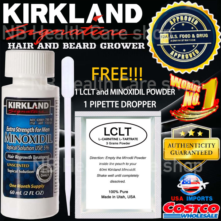 Kirkland Minoxidil 5 Original For Men Effective Menoxiodel Hair Grower