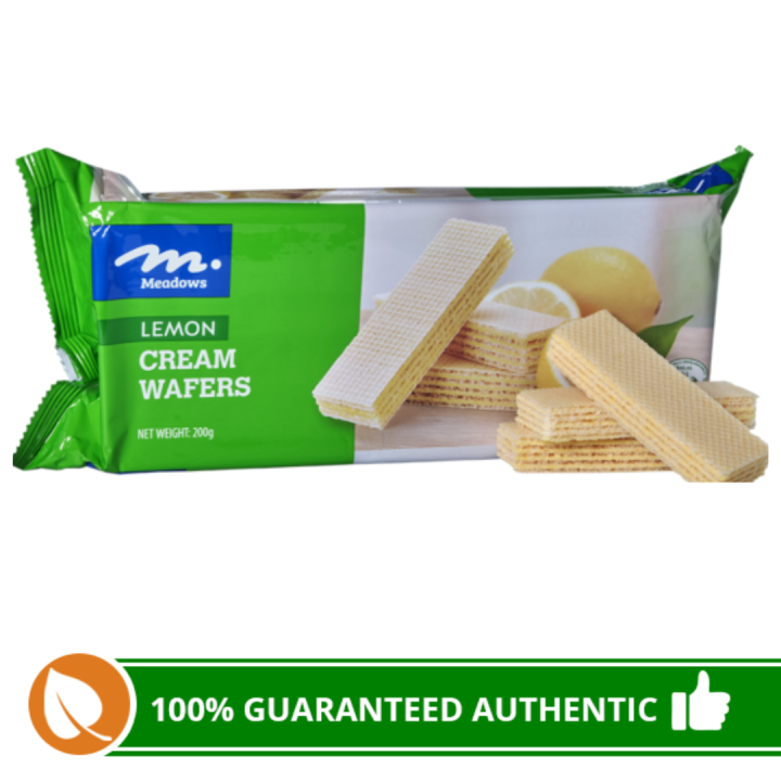 Meadows Cream Wafers Lemon 200g | Lazada PH