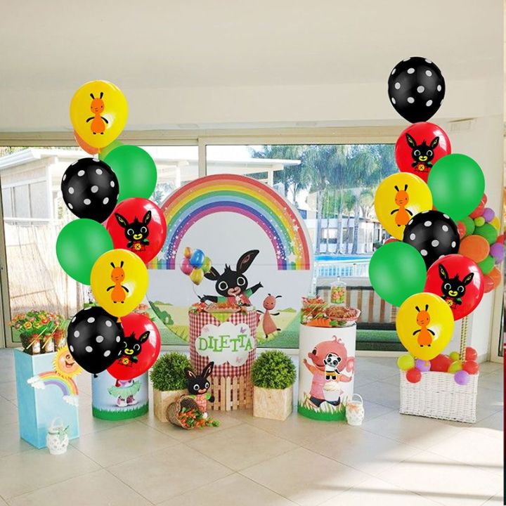 Bing Kids Bunny Birthday Party Supplies Decor Balloon Banner Topper ...
