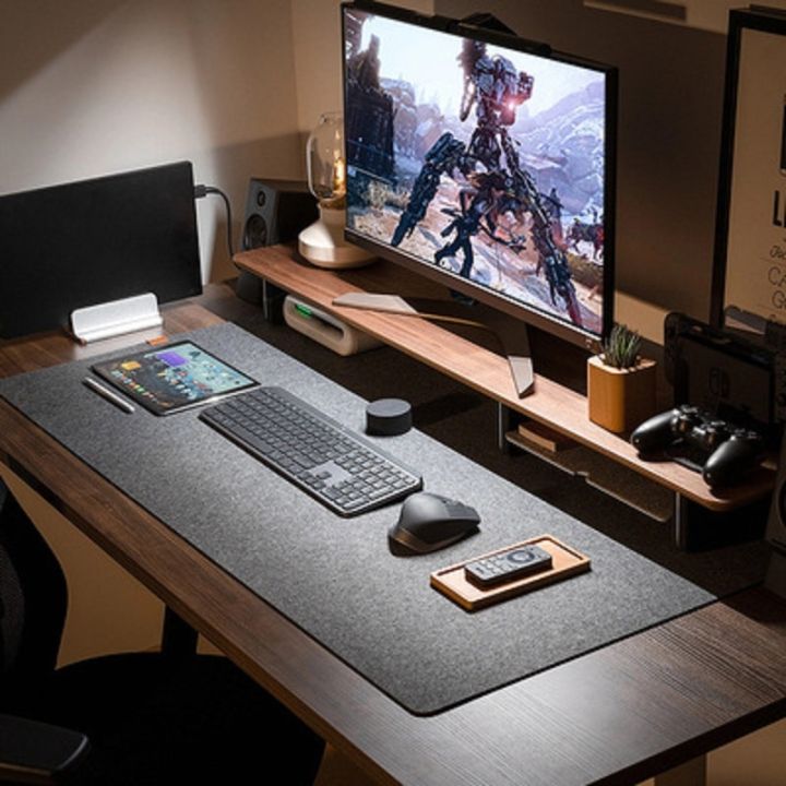 Large XXL Office Computer Desk Mat Table Keyboard Big Mouse Pad Wool ...