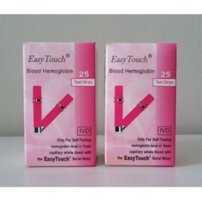 STRIP HB EASYTOUCH TEST HEMOGLOBIN REFILL EASY TOUCH ISI 25 / STIK ...