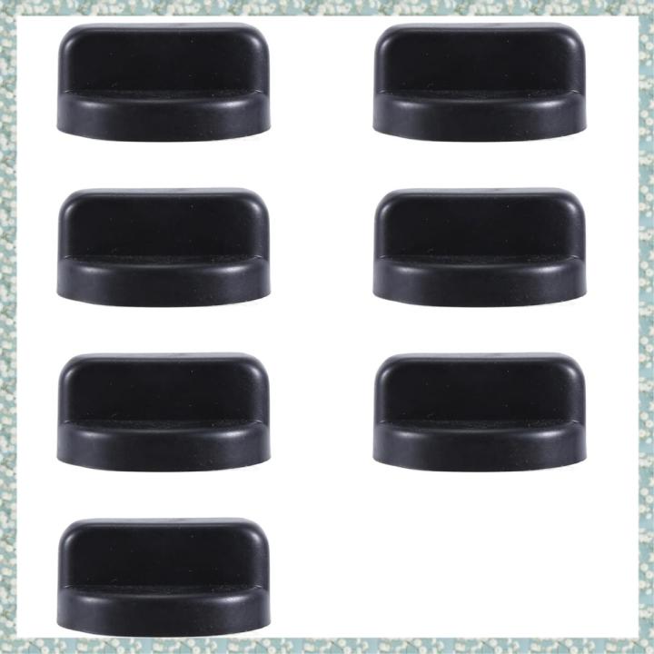 (SZHA) 7 pcs. 8mm hole black gas stove cooker rotary switch knobs for ...