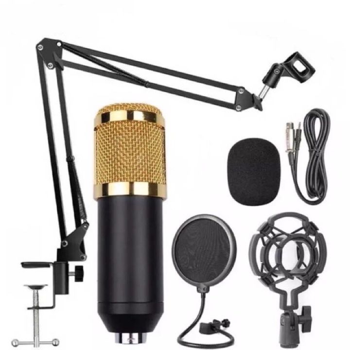 Original Meet BM-800 Condenser Microphone Kit And V8 Multifunctional Live Sound Card | Lazada PH
