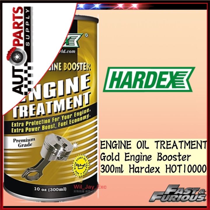 HARDEX HOT10000 PETROL ENGINE OIL TREATMENT 300ML GOLD ENGINE BOOSTER ...
