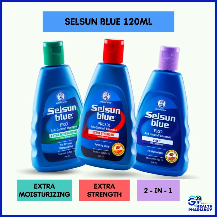 SELSUN BLUE PRO/PRO-X (EXTRA MOISTURIZING/EXTRA STRENGTH/2-IN-1) 120ML ...