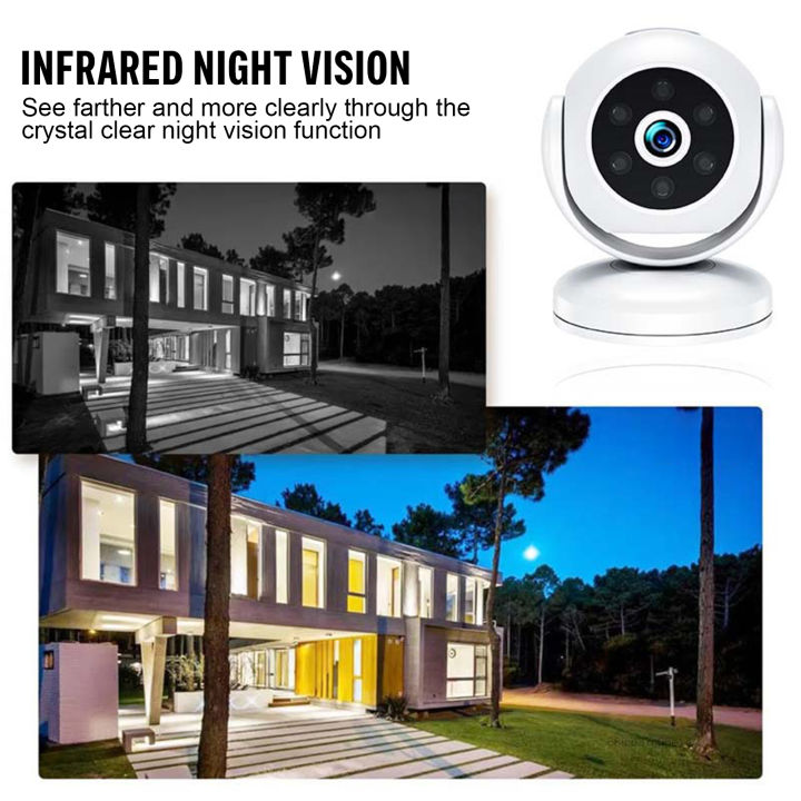 HD Smart Security Camera Wireless Indoor Surveillance Camera with Night ...