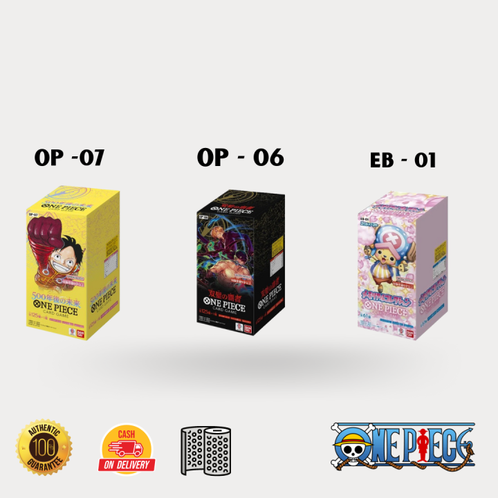 Ready Stock One Piece TCG: Booster Box OP01 / OP02 / OP03 / OP04 / OP05 New Era / OP06 Wings of ...